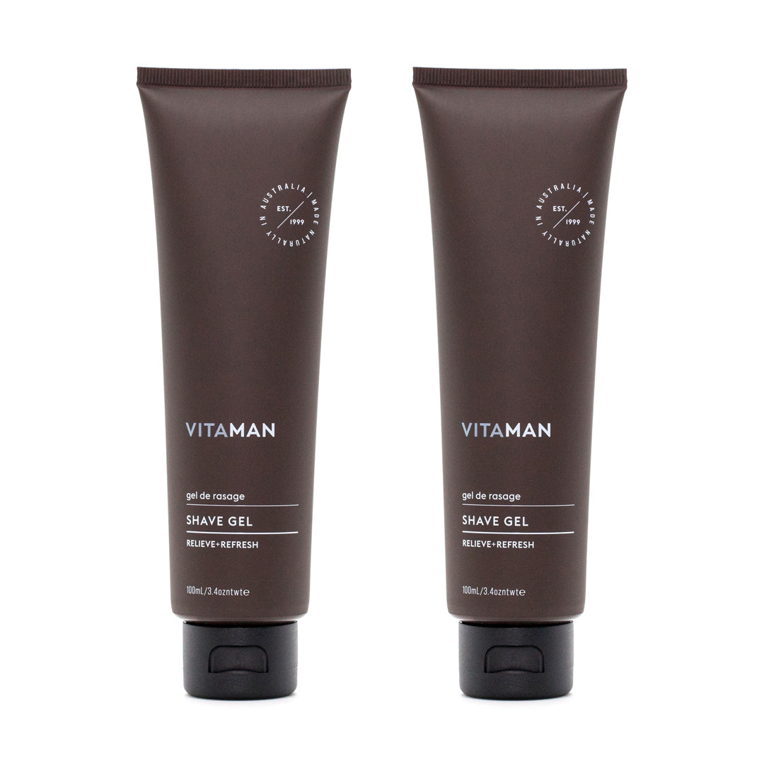 VITAMAN Shave Gel 100ml - natural, 100% clear gel - see where you're ...